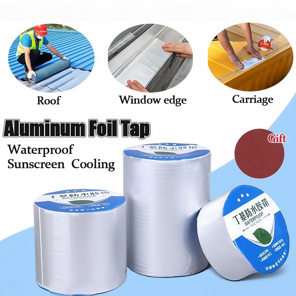 Aluminum Foil Tape Waterproof Roof Leak Tape Carriage Sealant Repair ...