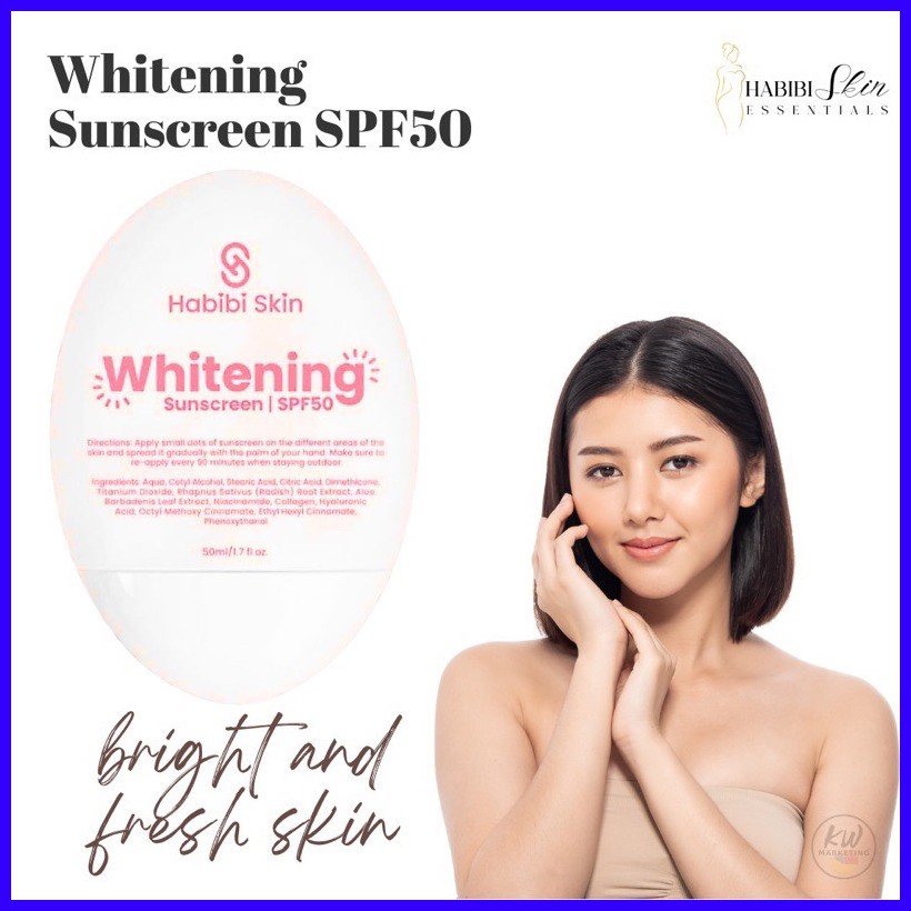 Authentic Habibi Skin Whitening Sunscreen-SPF 50 by Crissa Liaging ...