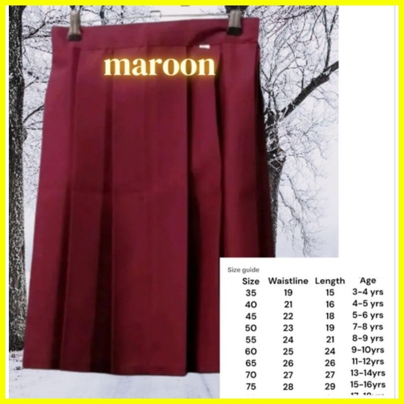 school uniform back pletes palda | Shopee Philippines