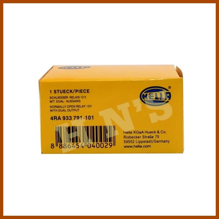 Hella Relay 12 volts 30 amperes 5 pins Normally Open Relay with Dual Output ( 1 piece ) | Shopee ...
