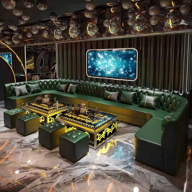 A KTV Sofa Karaoke Club Private Room Clear Bar Corner U-shaped L-shaped ...
