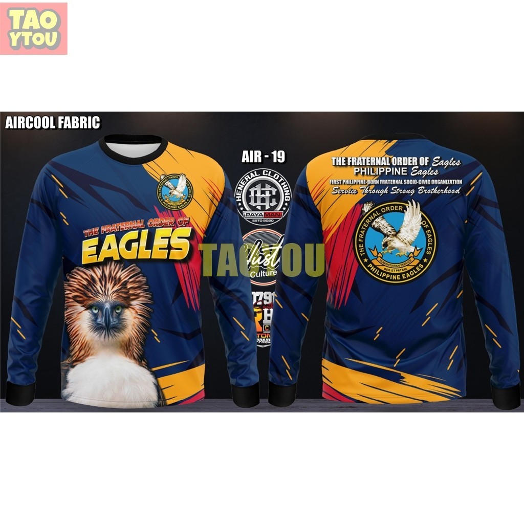 Long sleeves EAGLES TSHIRT FULL SUBLIMATION PHILIPPINE EAGLE THE FRATERNAL ORDER OF EAGLES ...