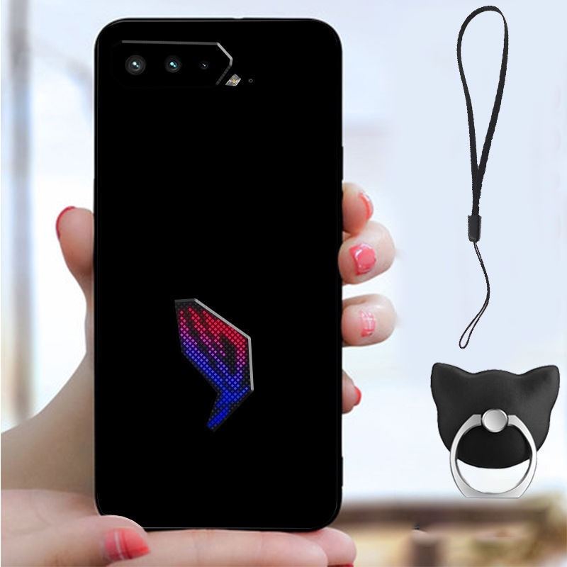 For ASUS ROG 5S Phone Case 5G Gaming Black Technology Soft Cover ROG 5S ...