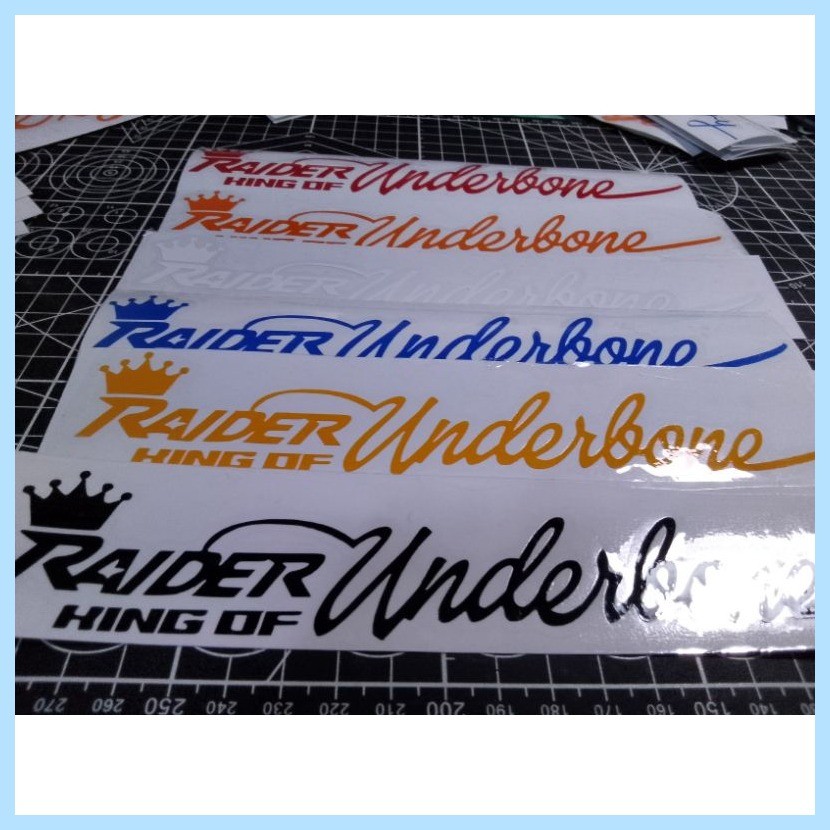 COD) Raiders king of underbone signature style machine cut motorcycle ...