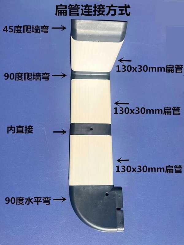 Fresh Air PVC Direct Horizontal Elbow Flat Exhaust Duct Ventilation ...