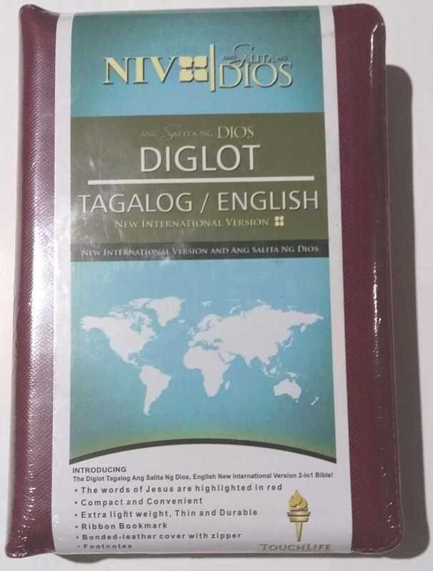 NIV Bible Diglot Tagalog-English 2-In-1 With Zipper | Shopee Philippines