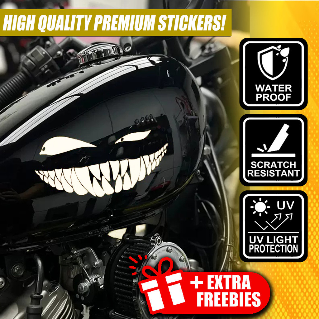 Venom Killer Smile Sticker Decals for Motorcycle Waterproof Stickers ...