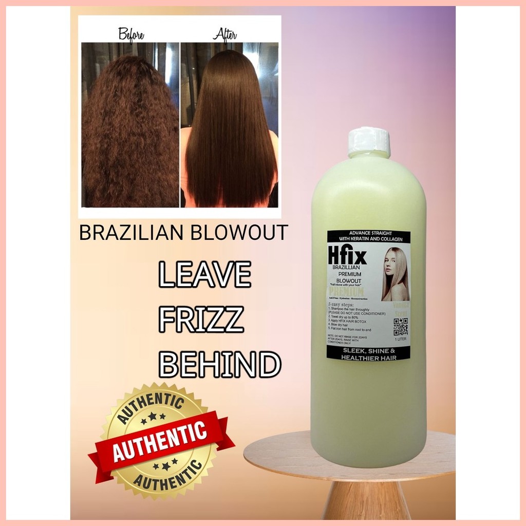 ∰ 1 Liter Hfix Brazilian Blowout with Keratin and Collagen 100% ...