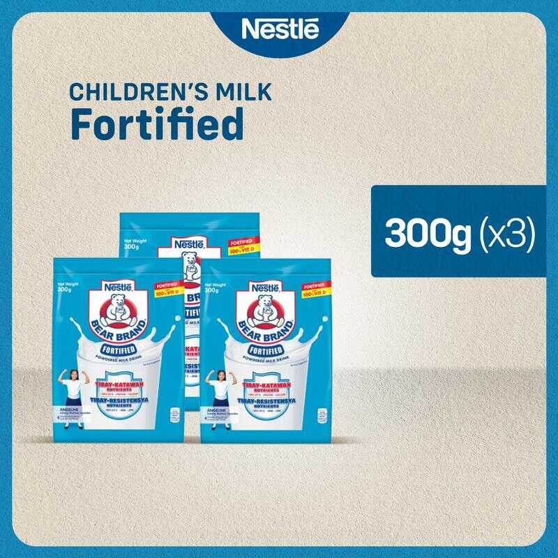 BEAR BRAND Fortified Powdered Milk Drink 300G - Pack Of 3 | Shopee ...