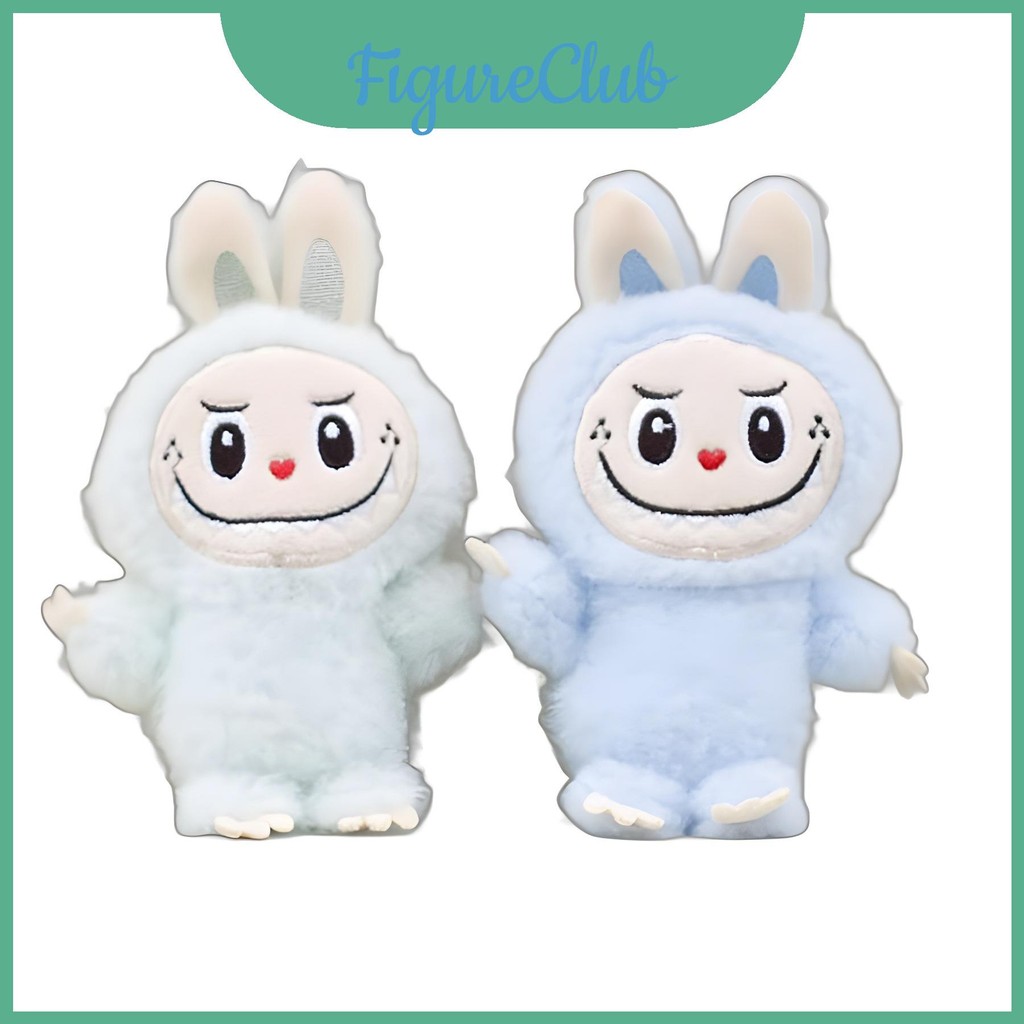 Rabbit Colorful Labubu Plush Keychain Cute And Soft Bunny Bag Charm ...