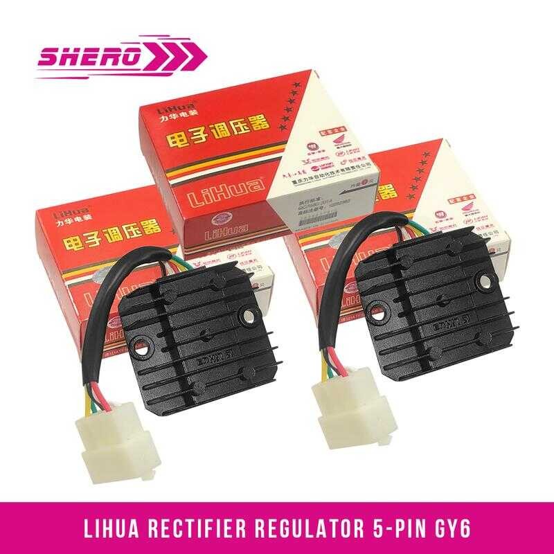 Lihua Fullwave Rectifier Regulator 5-Pin Gy6 Original Made In Thailand ...