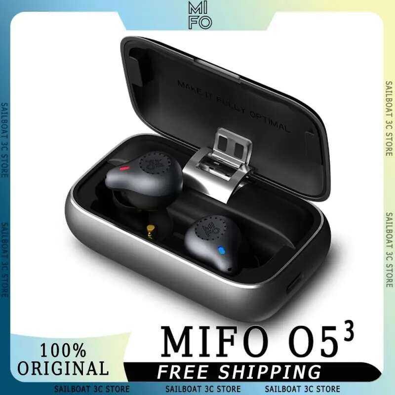 E Mifo O5 3 Wireless Earphones Noise Reduction Bluetooth 5.4 Long Battery Life Low Latency Ipx7 ...