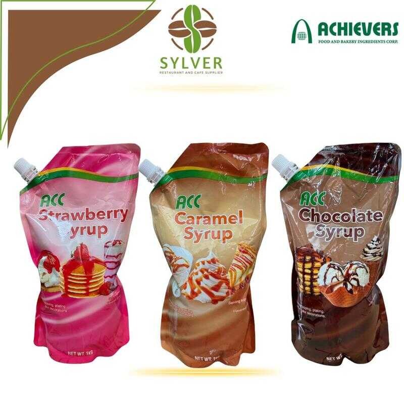 Achievers ACC Syrups 1Kg (Strawberry, Caramel, Chocolate) | Shopee ...