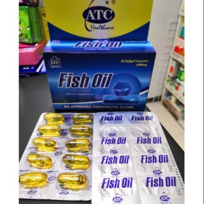 ATC Fish Oil 1000Mg Soft Gel 1 Capsule 2df | Shopee Philippines