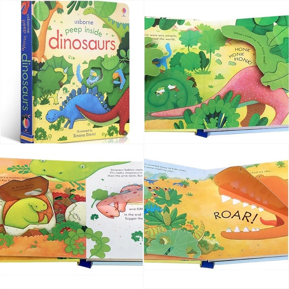 Children Reading Book Usborne Peep Inside English Educational Book 3D ...