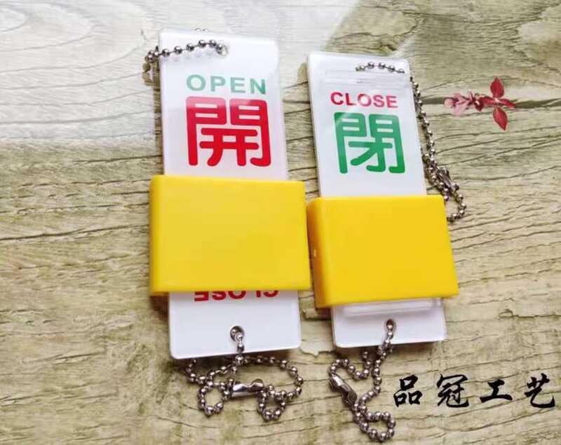 Acrylic Pipe Identification Equipment Valve Switch Tag Open/Close ...