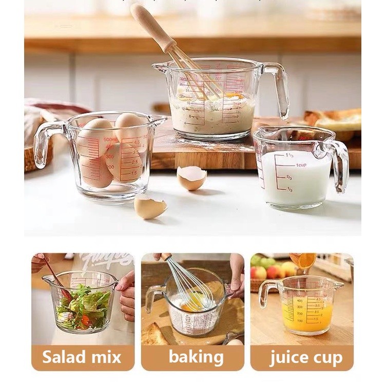 300/600ml Good Cook Clear Measuring Cup With Measurements 3sizes ...