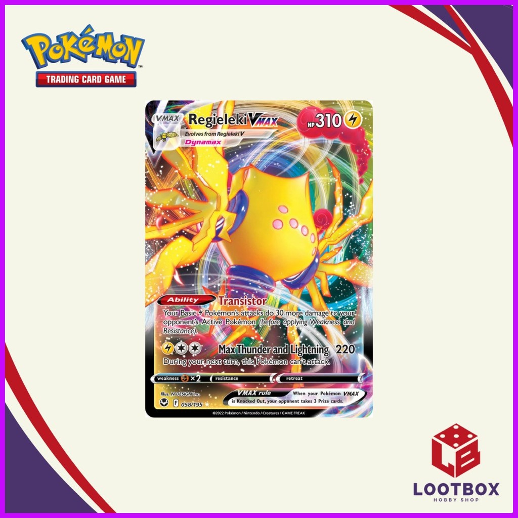 Pokemon Card Game: Regieleki VMAX (Ultra Rare) - Silver Tempest ...