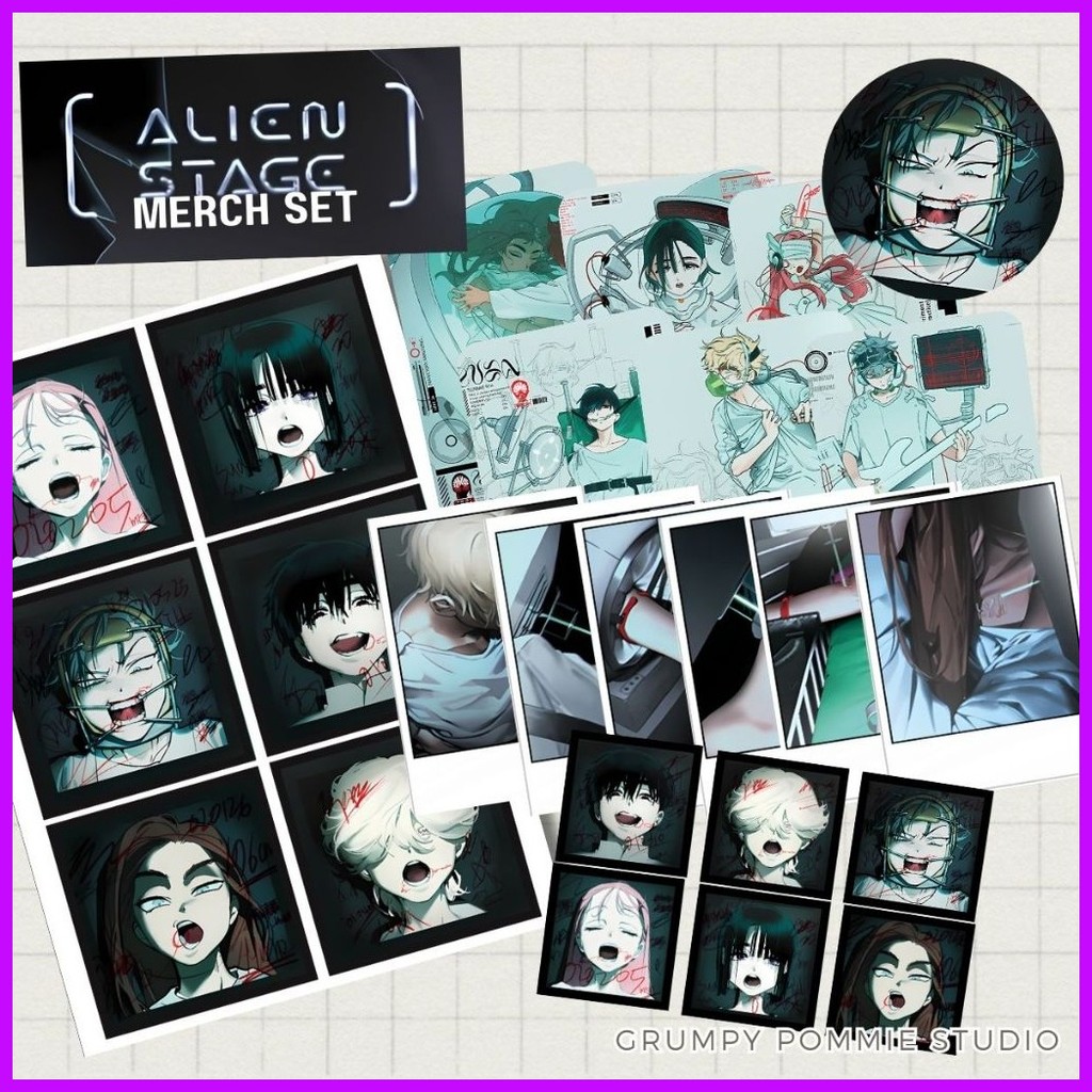 ☑️ ALIEN STAGE Fan Merch Bundle - Art Print / Photocards / Stickers ...