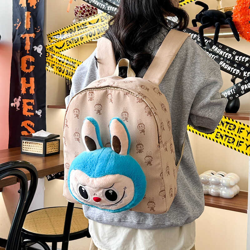 Labubu Backpack Plush Cartoon Cute School Bag Travel Leisure High-Value ...