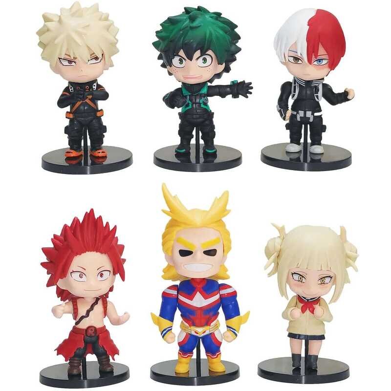 Pcs/Set 6 10-12Cm My Hero Academia Figure Bakugou Katsuki All Might ...
