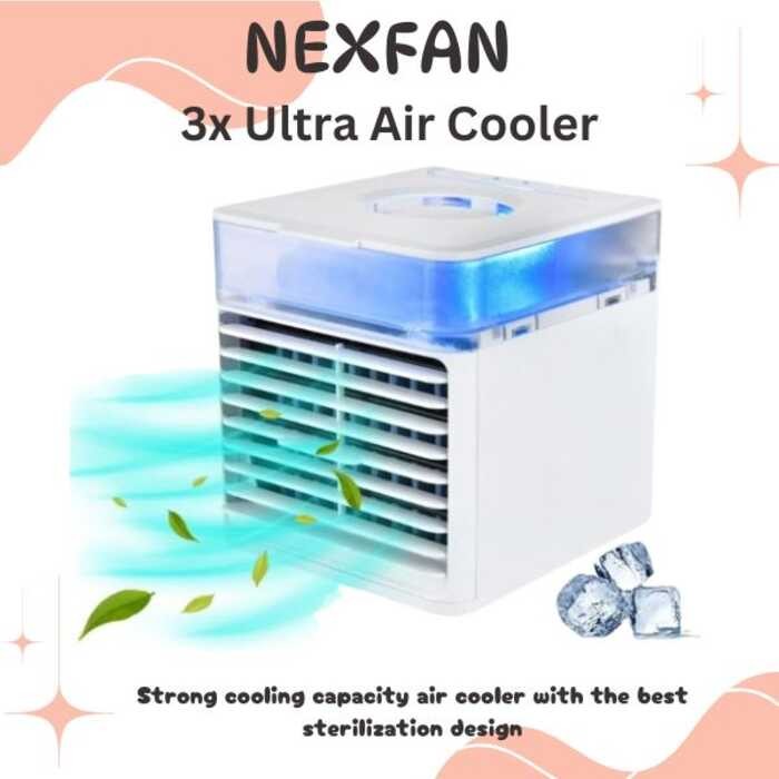 ORIGINAL NEXFAN 3X ULTRA AIR COOLER FAST COOLING CONDITIONER PORTABLE ...