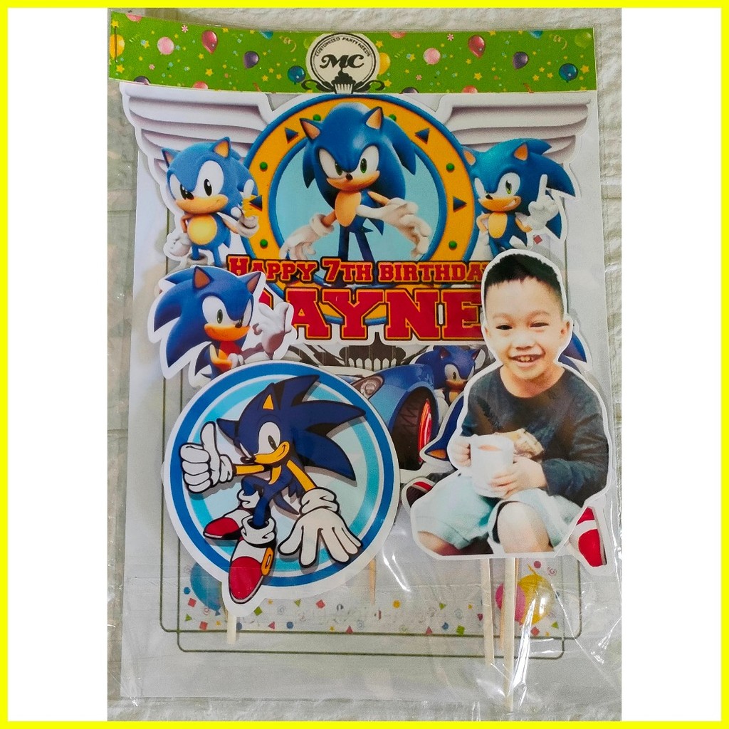 sonic theme cake topper | Shopee Philippines