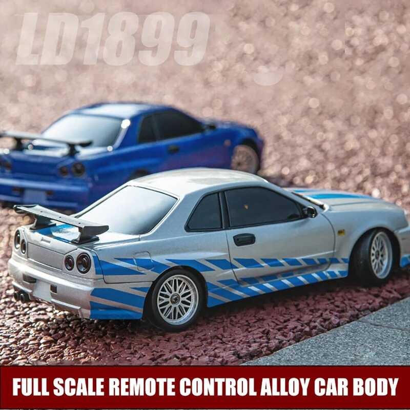 1/18 Ldr/C GTR R34 RTR Ld1899 RC Drift Car With Gyroscope Metal Diecast ...