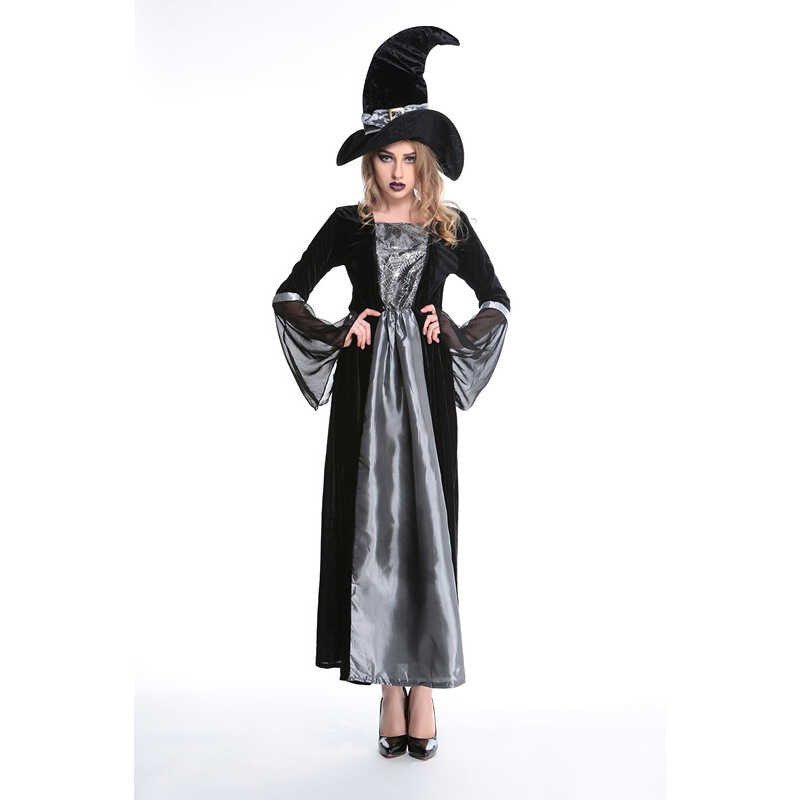 Costume Halloween Witch Role Play Outfit Witch Cosplay Stage Costume ...