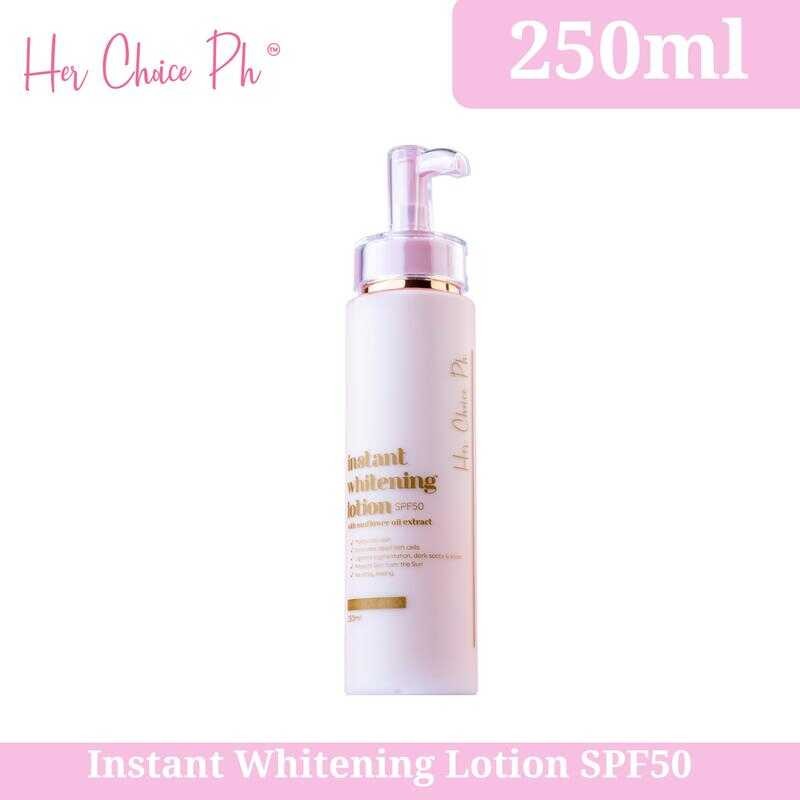 INSTANT WHITENING LOTION By Her Choice Ph SPF 50 Whitening Hydrating ...