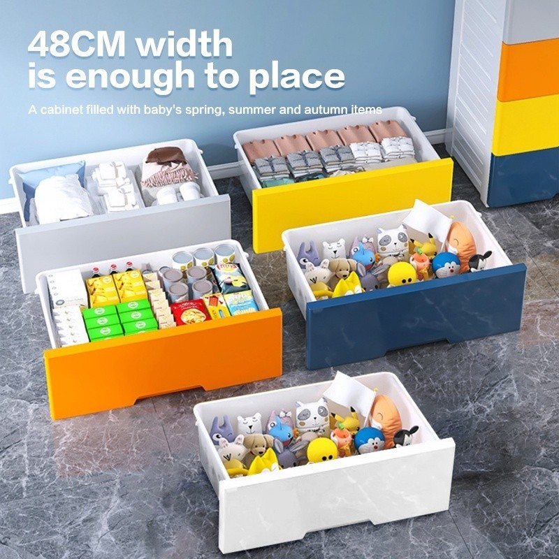 LUS Wide Durabox Drawer Orocan Drawer Plastic Clothes Storage Cabinet ...