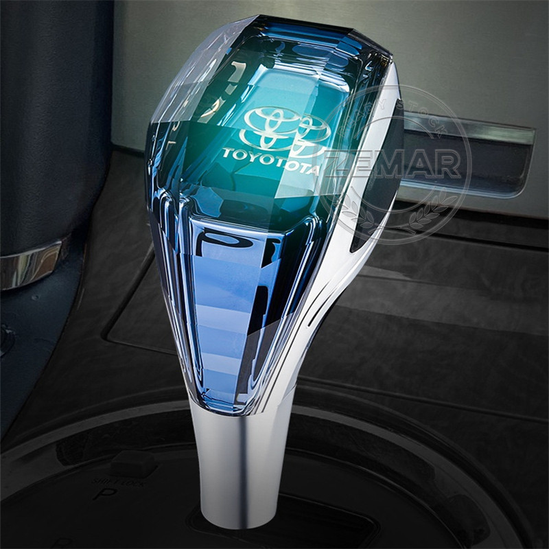 Toyota GR Car Crystal Handles Gear Shift Knob Glowing Gear Lever ...
