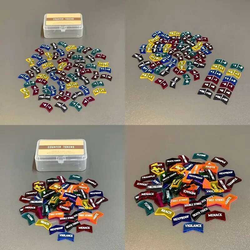 Colorful Lot MTG Stat Counters/Buff Counters/Keyword Counters Tokens ...