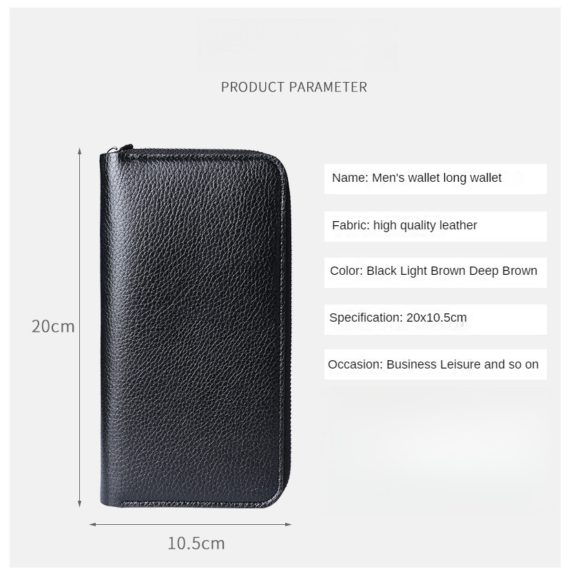 [Best-Selling]Men's long wallet Large-Capacity Wallet Men's Clutch ...