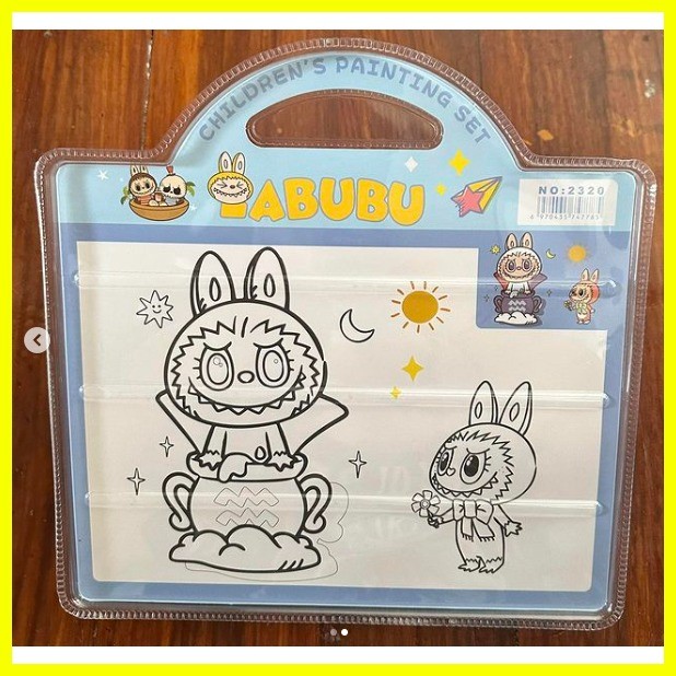 LABUBU Coloring Art Set Kids Boy/Girl Stationery School Supplies ...