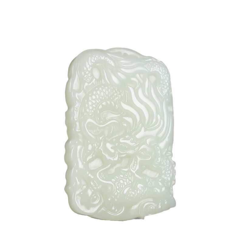 Xinjiang Hetian Jade Dragon Pendant Dragon Travels the World Jade ...