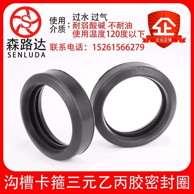 Fluted EPDM Tri-Blend Rubber Stainless Steel 304 Quick Installation ...