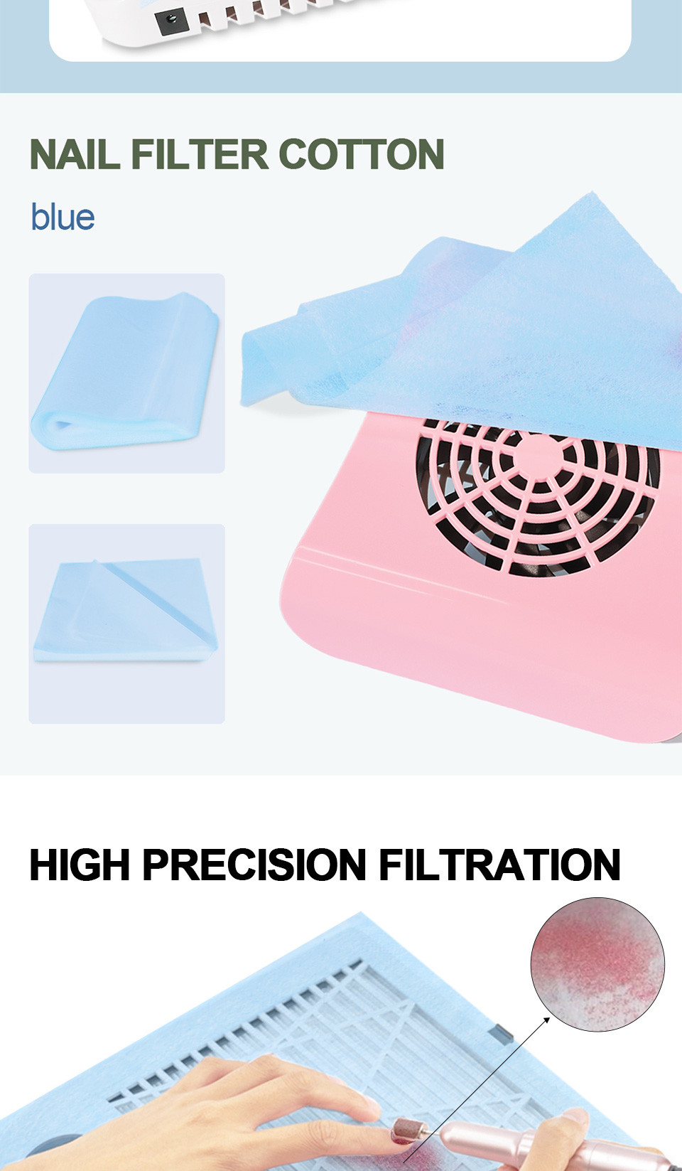 100 Pcs Nail Filter Strainer for Vacuum Cleaner Dust Collector - Mesh ...