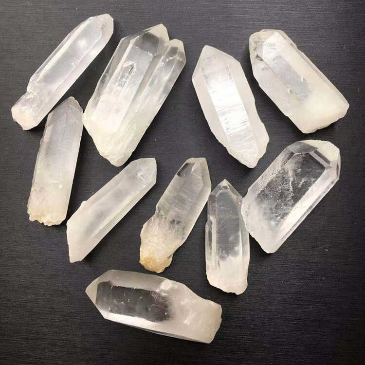 Natural 100g Short White Crystal Column Rough Stone Single Point ...