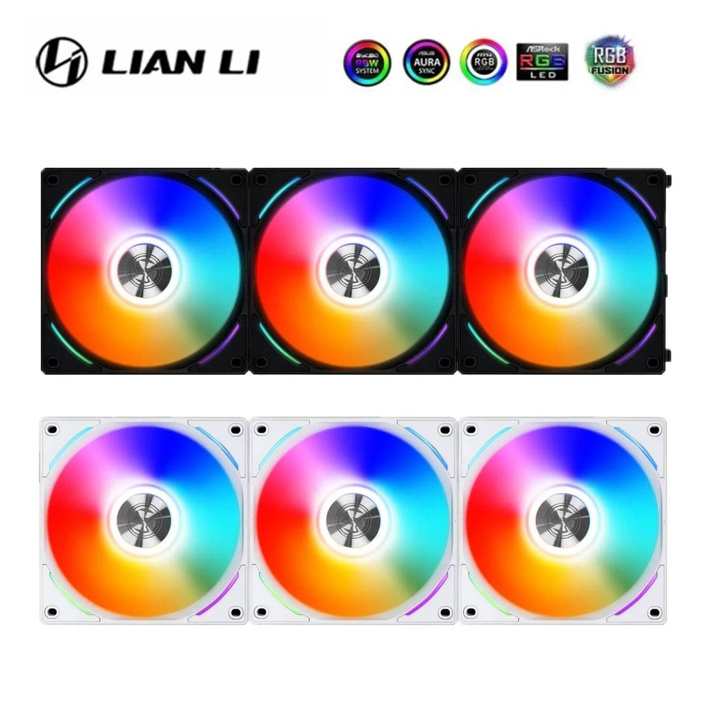 LI LIAN UNI FAN SL120 AL120 120MM RGB Fan Kit Modular Cable Free ...
