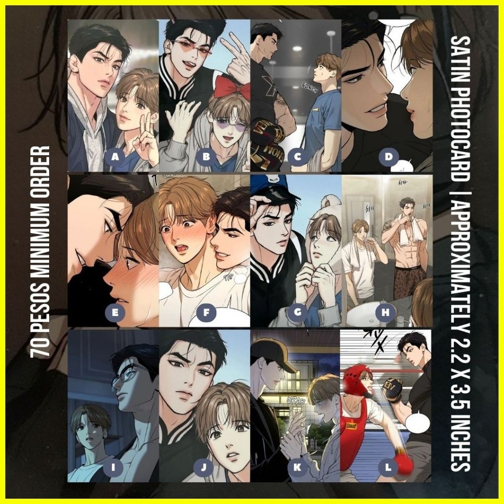 [ 6 pcs. SET ] Jinx BL Manhwa Photocards (Waterproof and Scratchproof ...