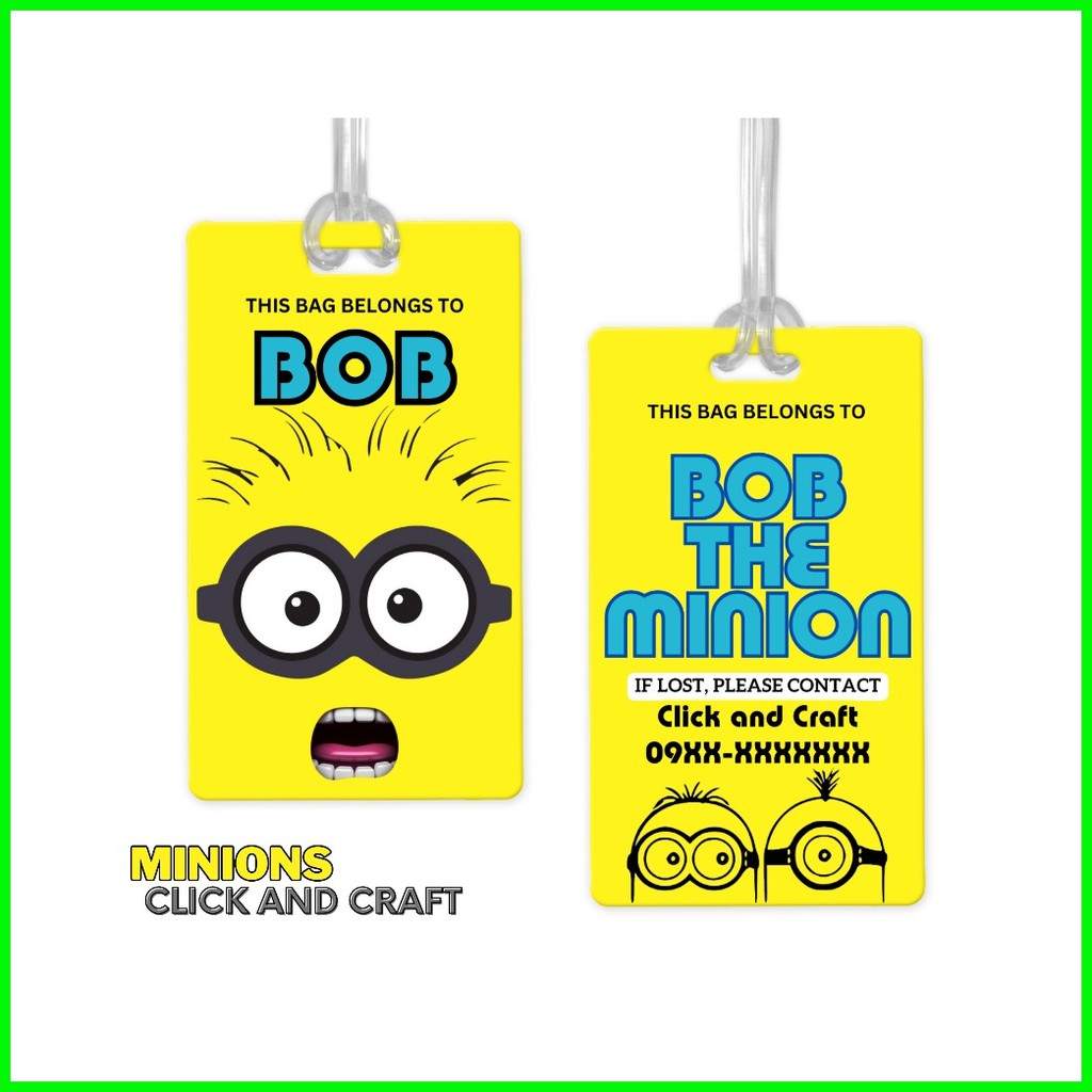 Minions Custom Bag Tag | Shopee Philippines