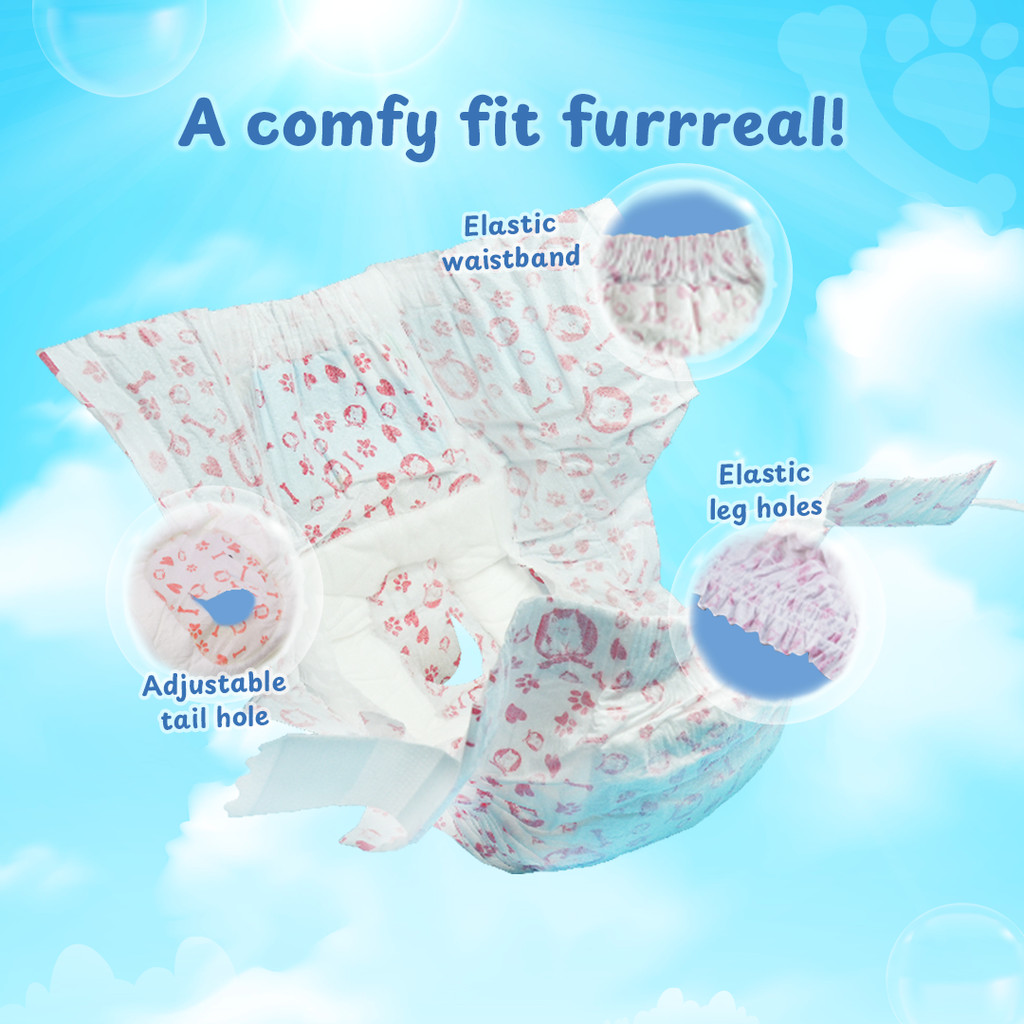 Petsup Pet Diaper Odor Control Deodorization Wraps Super Absorption ...