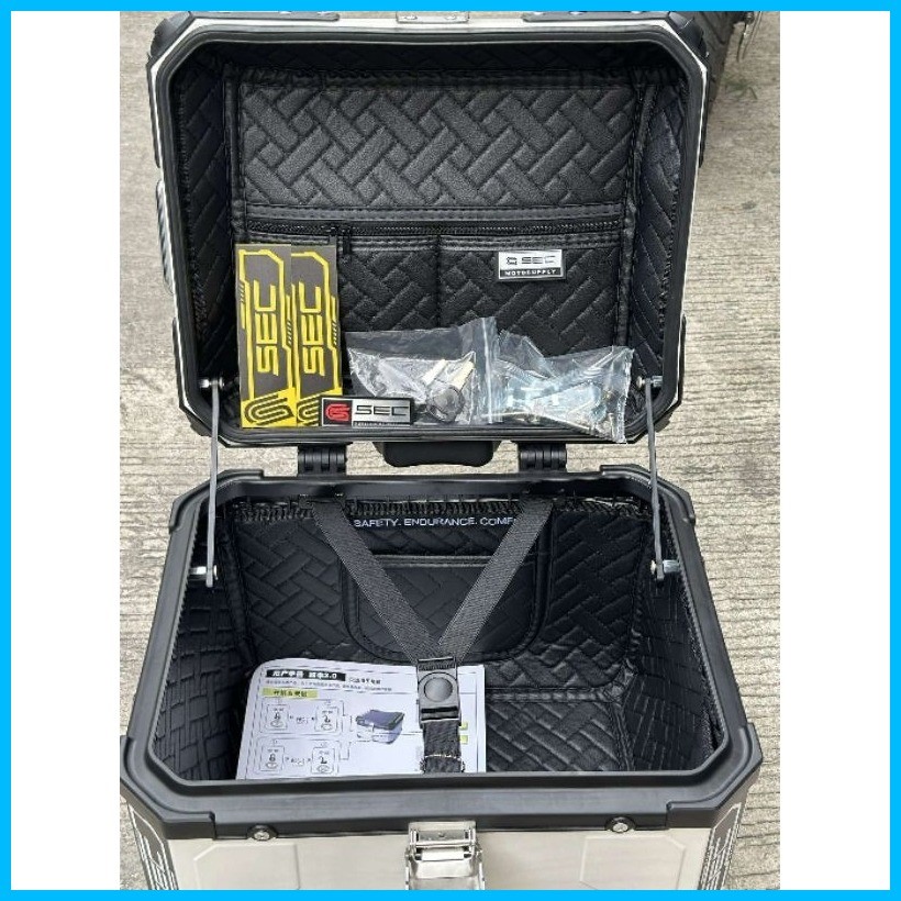 SEC ALLOY TOP BOX 45Liters with Backrest & Baseplate | Shopee Philippines