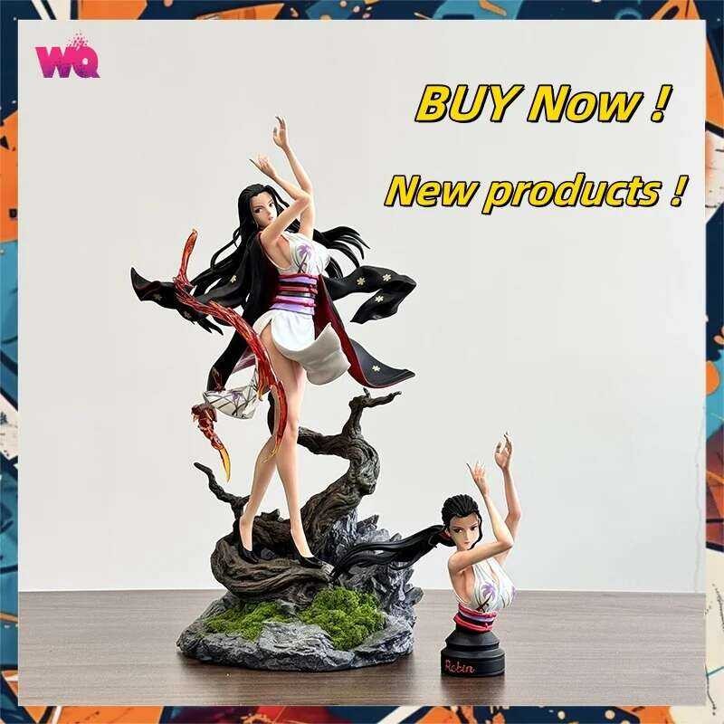 New 38Cm One Piece Anime Figures Nico Robin Figure 2 Heads Figurine ...
