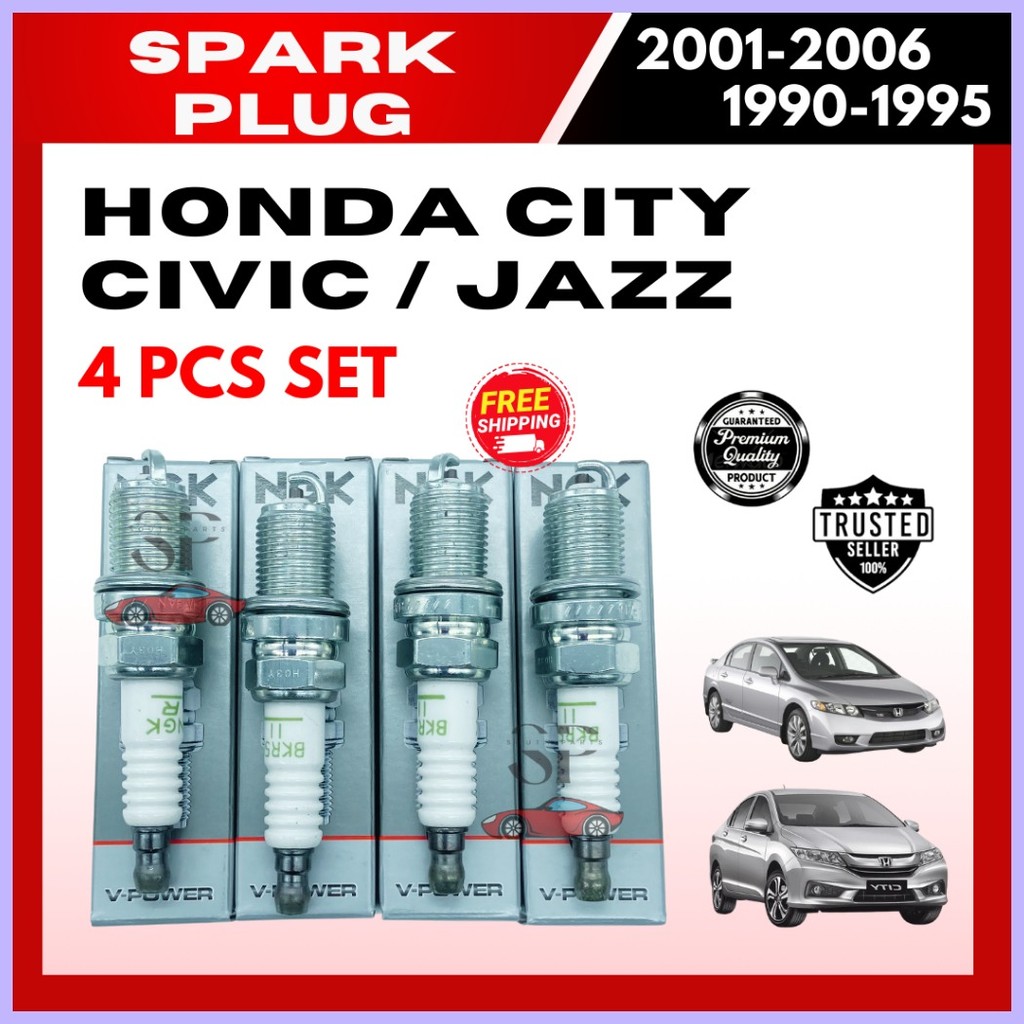 ♟ ♞BUNDLE SALE! 4PCS NGK SPARK PLUG for HONDA City 1.5 Exi Type Z ...