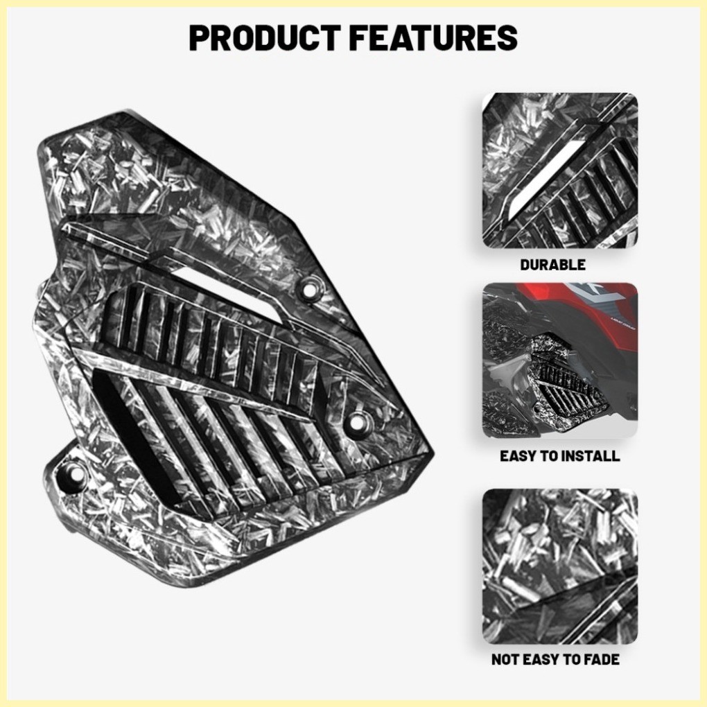 Honda Radiator Cover for Click 125i/150i/V2/V3 Game Changer Radiator ...