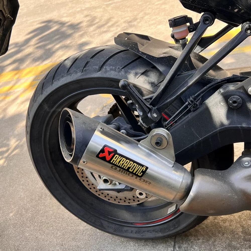 3D Aluminum Heat-resistant Motorcycle Exhaust Pipe Decal Sticker For ...