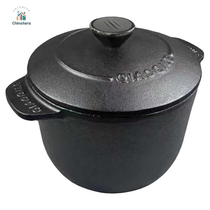 Cast Iron Rice Cooker Thickened Stewpot Induction Compatible Casserole ...