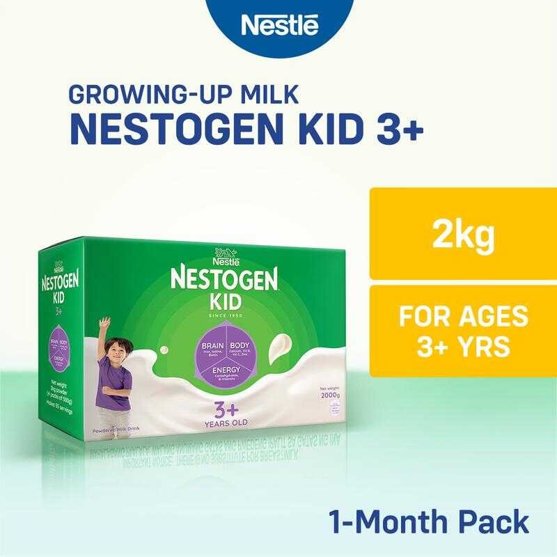 NESTOGEN KID 3+ Powdered Milk For Children Above 3 Years Old 2Kg ...
